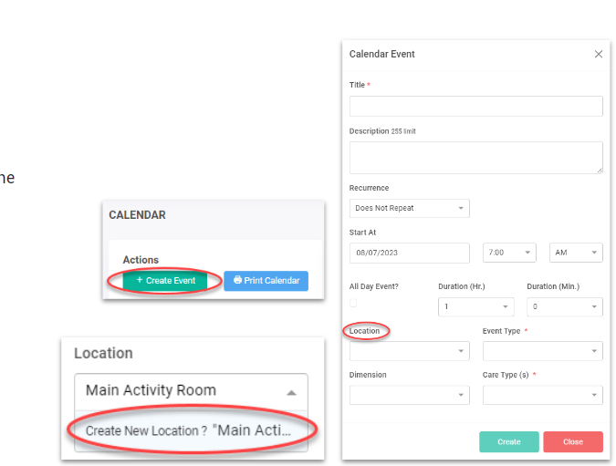 Creating Calendar Events – TSOLife