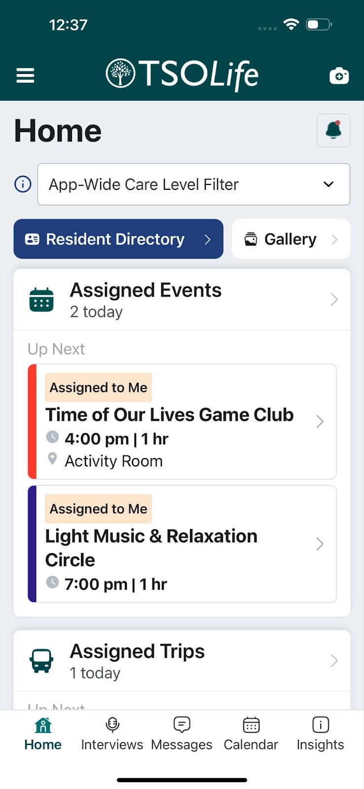 Staff App - Resident Directory and Profile – TSOLife