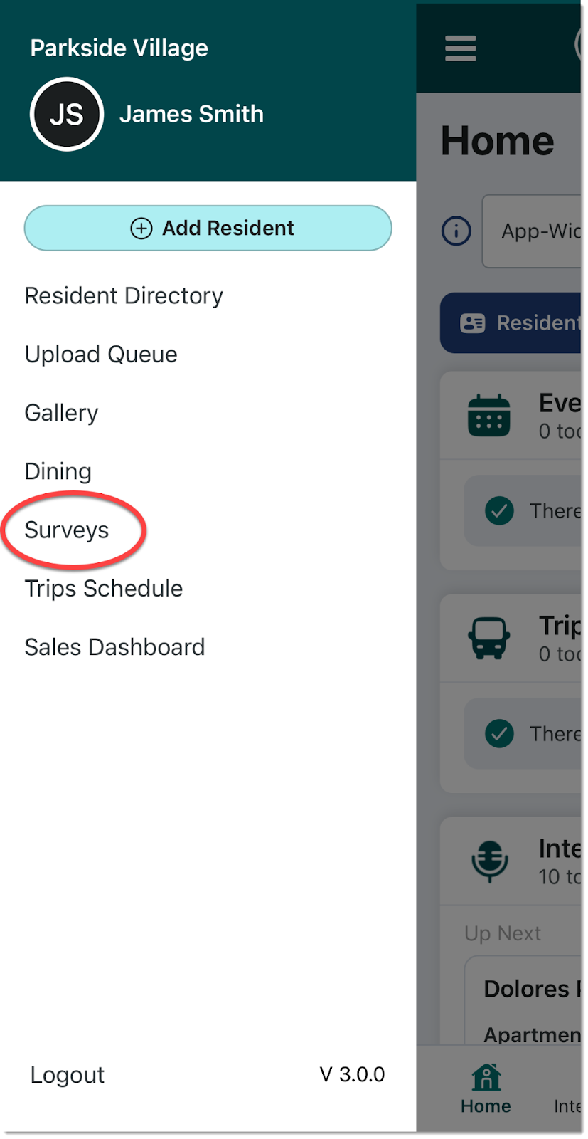 Staff App - Surveys – TSOLife